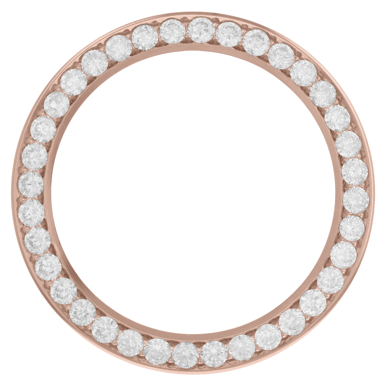 41mm Pave Two Prong 4.20ct Custom Diamond Bezel 18K Rose Gold – Bezels ...