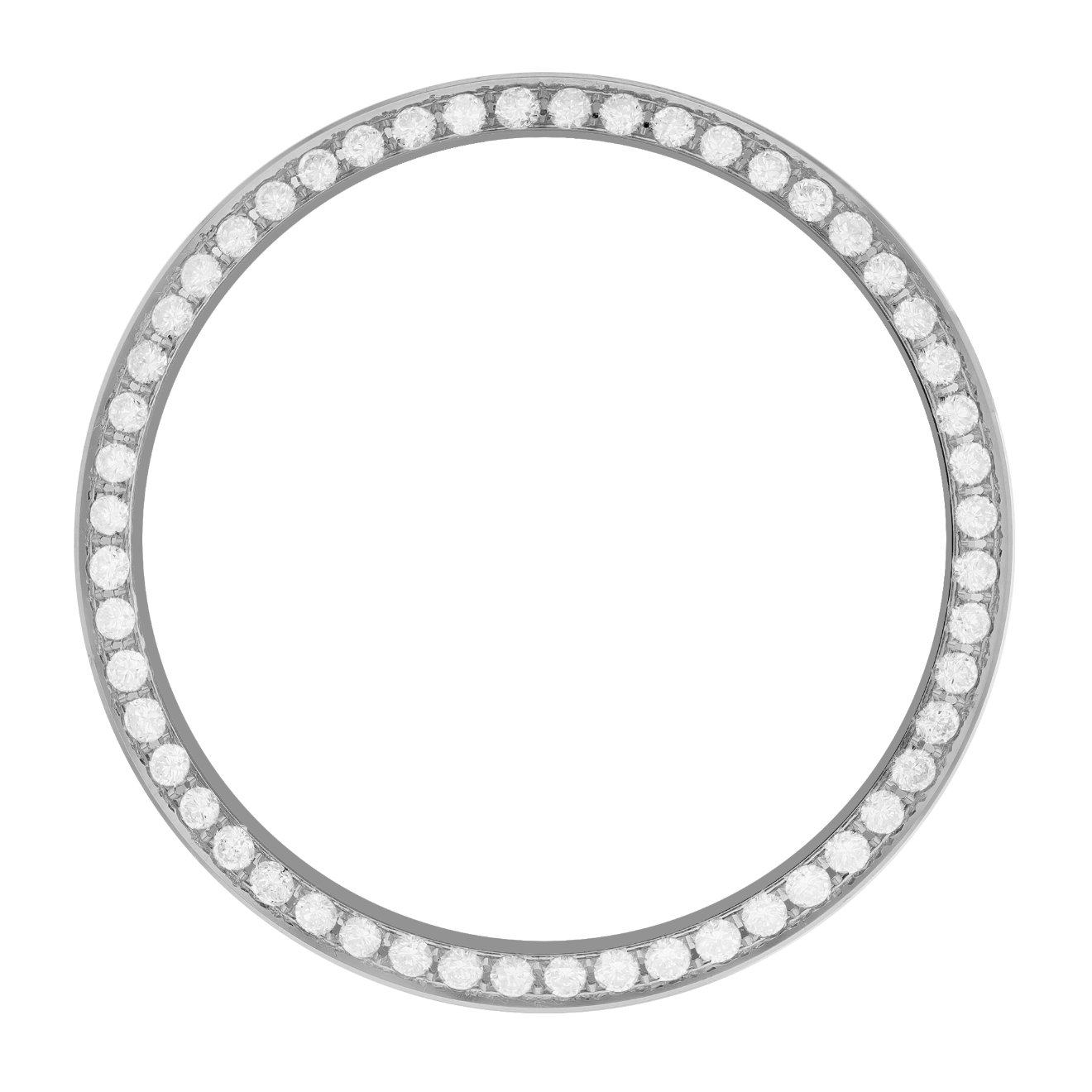 36mm Custom 1.3ct Diamond Bezel 14K White Gold Step – Bezels for Watches
