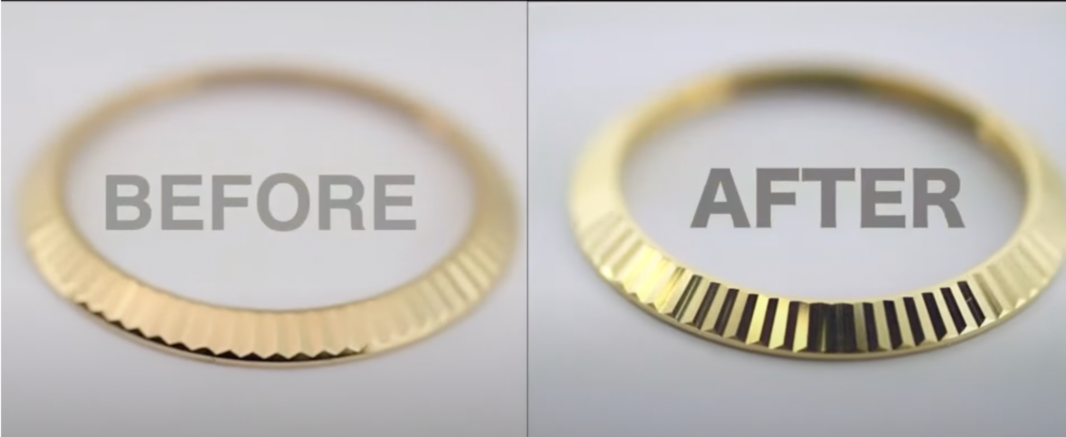 Fluted Bezel Recut (up to 36mm case size) – Bezels for Watches